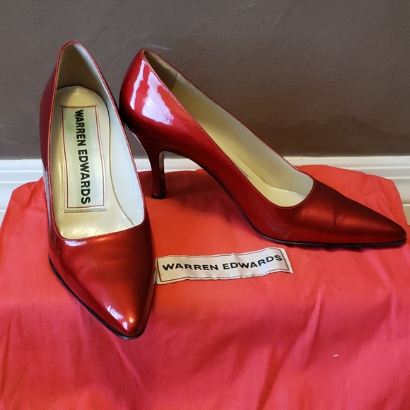Warren Edwards | Shoes | Warren Edwards Red Leather Dress Heels | Poshmark